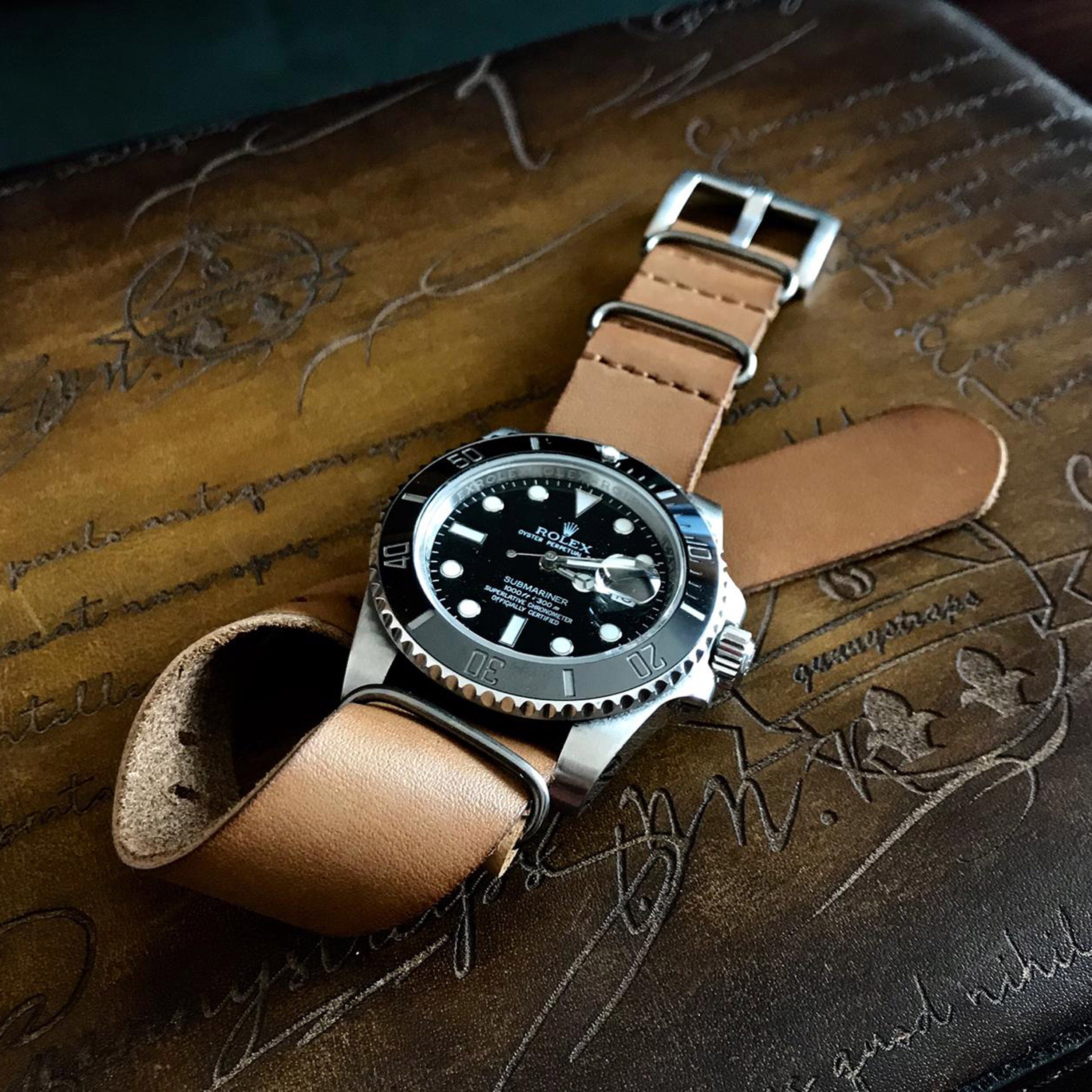 Rolex Straps - Tan Nato Strap – GunnyStore