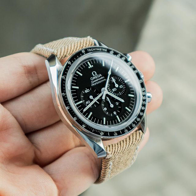 Omega Straps - Light Brown Denim Strap – GunnyStore