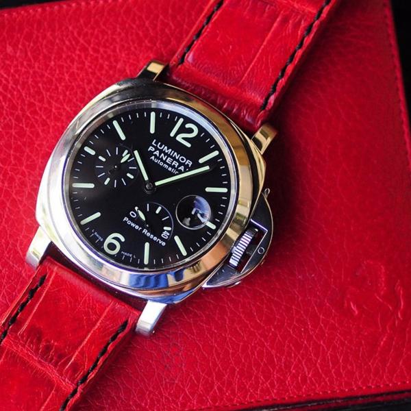 Panerai Luminor Straps - Croco Red – GunnyStore